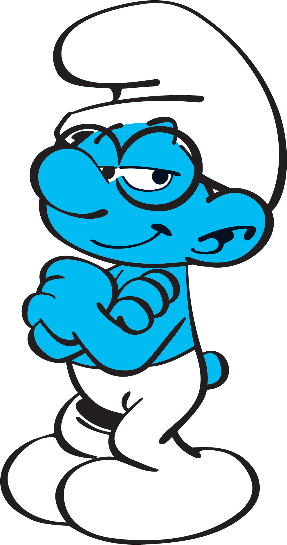Download Brainy Smurf Holding A Book Clipart - Smurfs Hefty Smurf ...