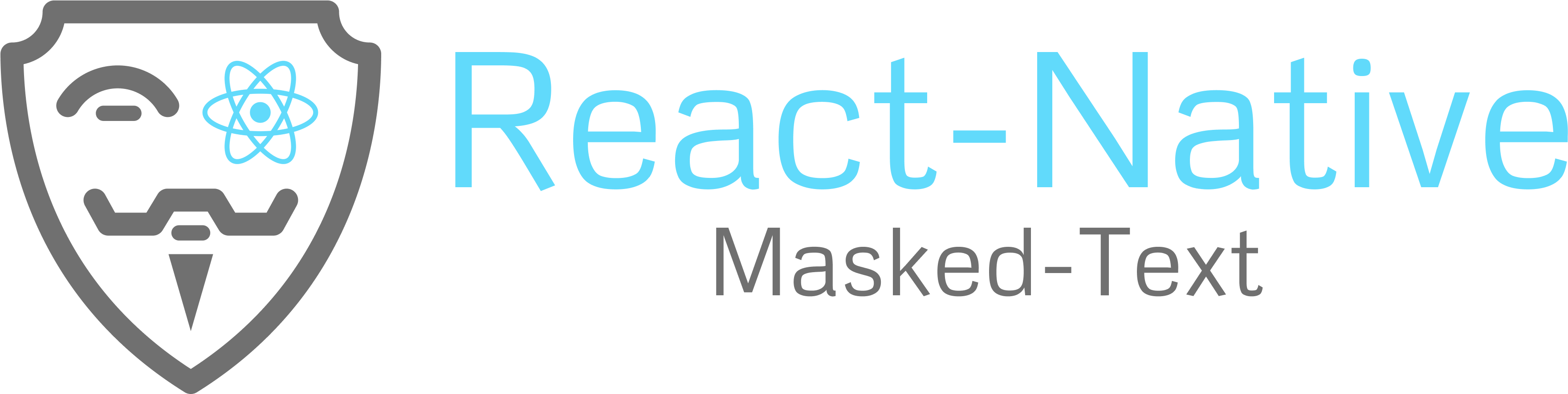 Logo - React Native Masked (3543x900), Png Download