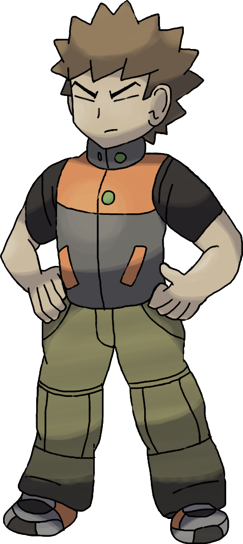 Brocksugi - Brock Sprite (477x1066), Png Download