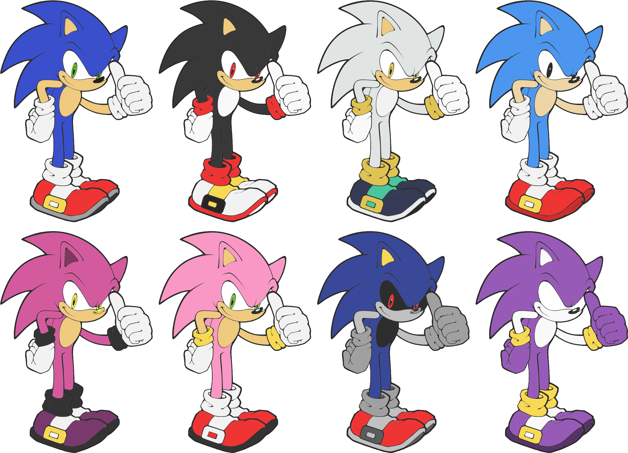 Lizuka's All-purpose Smash Bros - Cartoon (2196x1600), Png Download