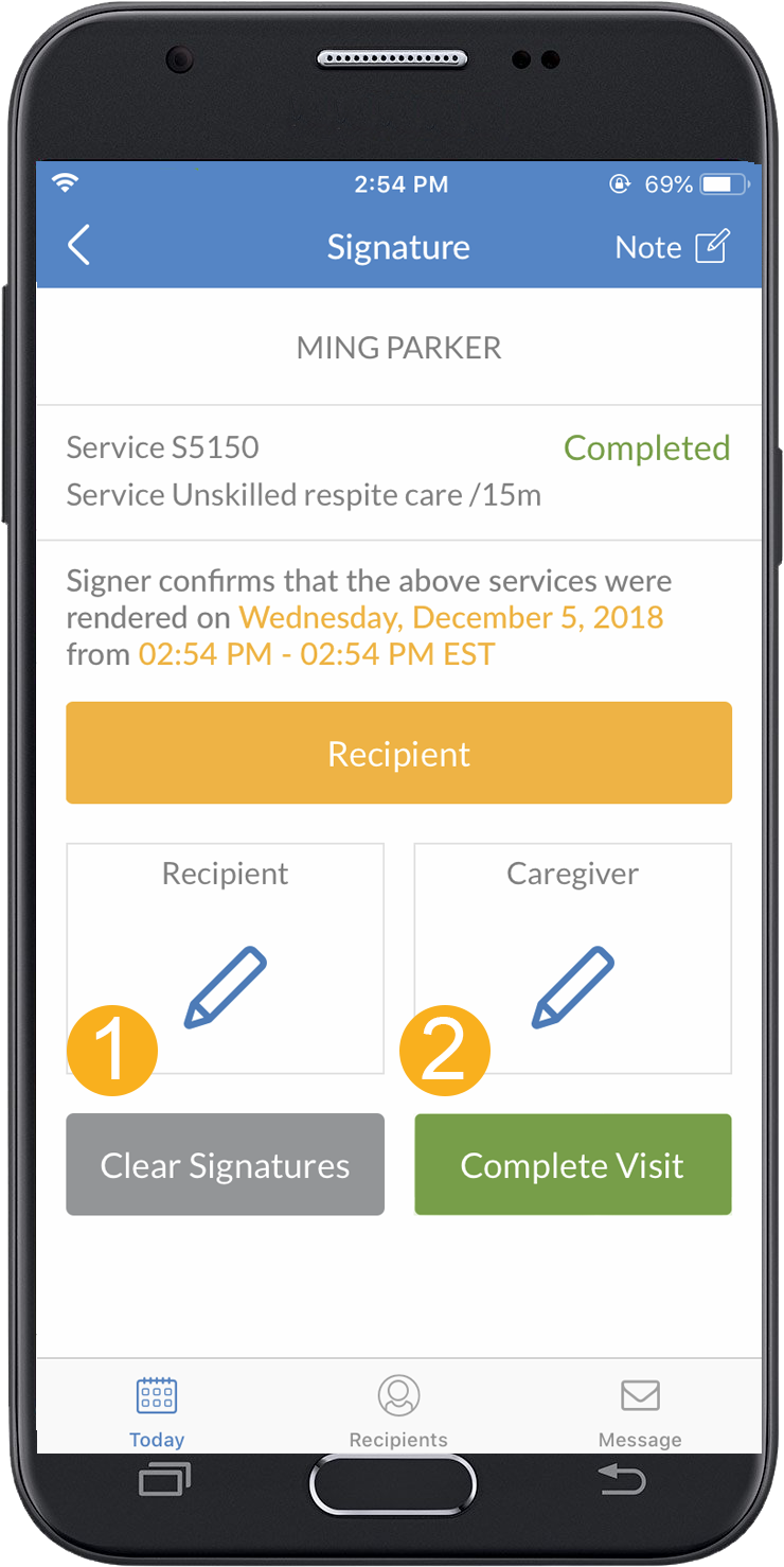 Signature Screen Prior To Signatures - Iphone (1440x1584), Png Download