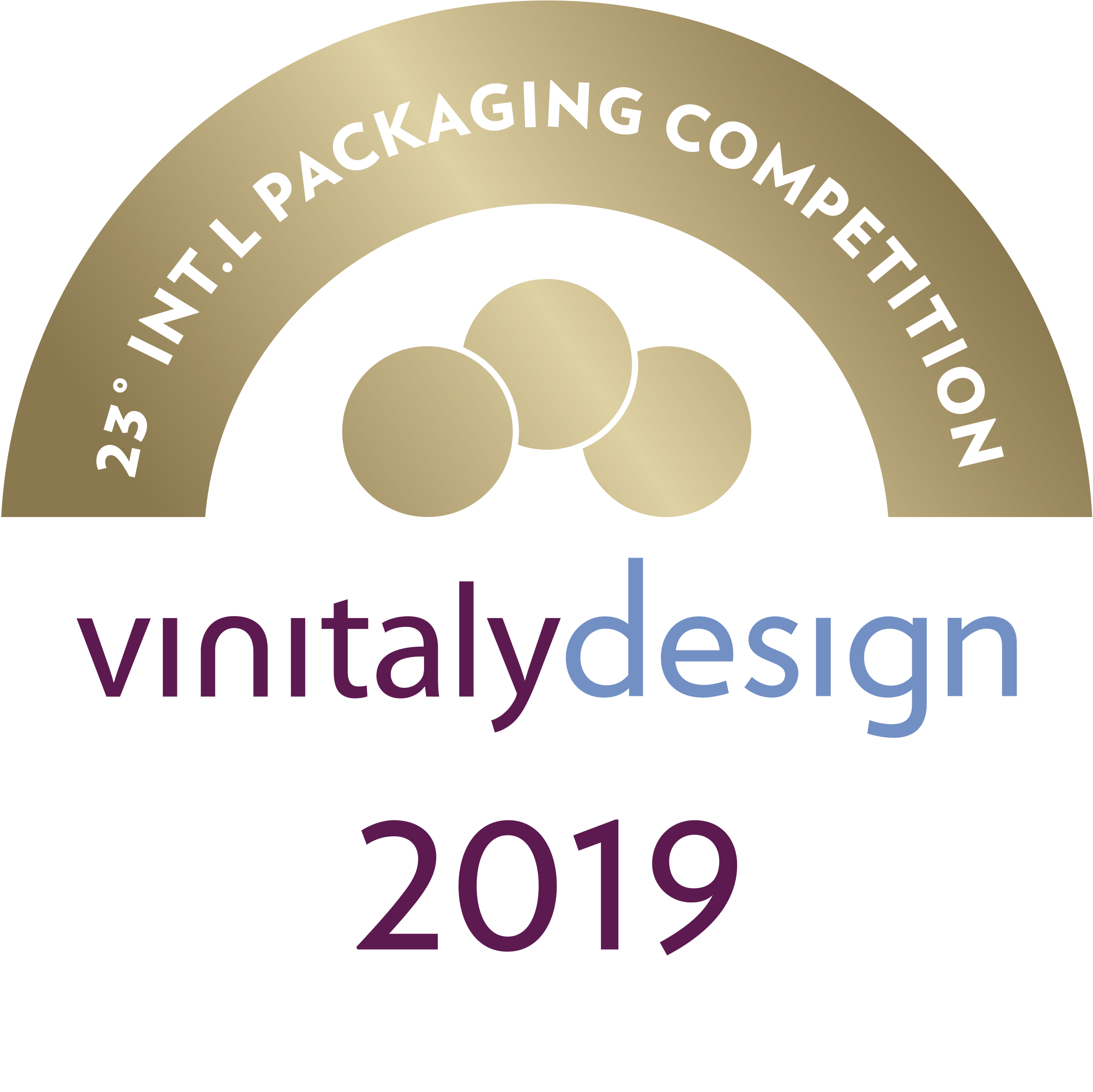 Logo Vinitaly Design Packaging Oro - Circle (2362x2362), Png Download