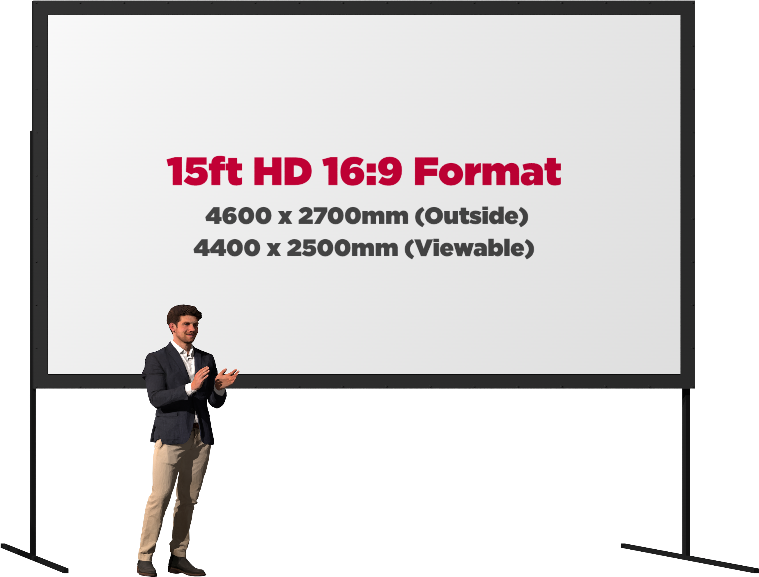 Fastfold Front And Rear Projection Screen Hire - Banner (2750x2750 ...