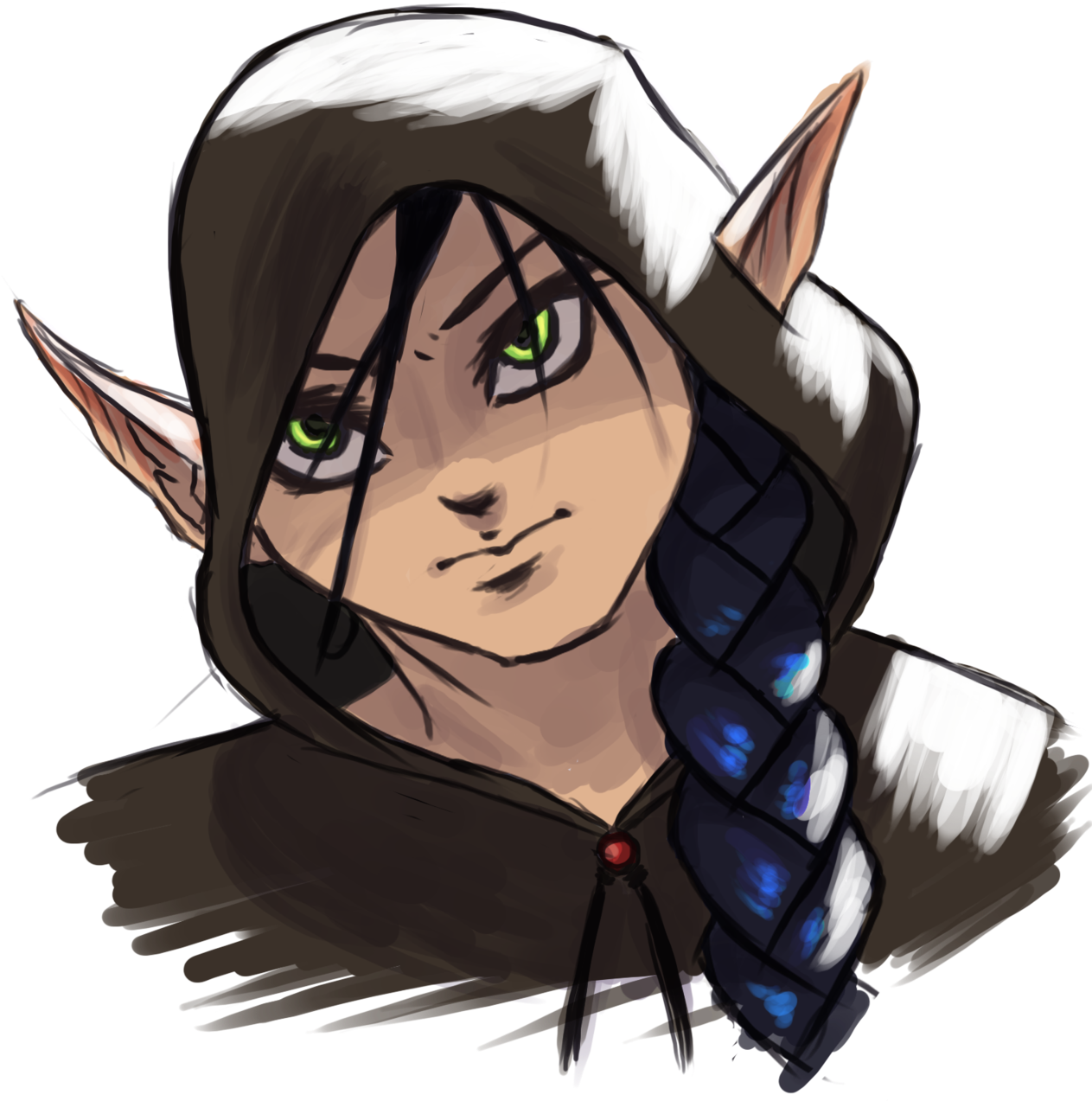 Wood Elf Rogue/druid Combo With A Sweet Tooth - Illustration (1280x1280 ...