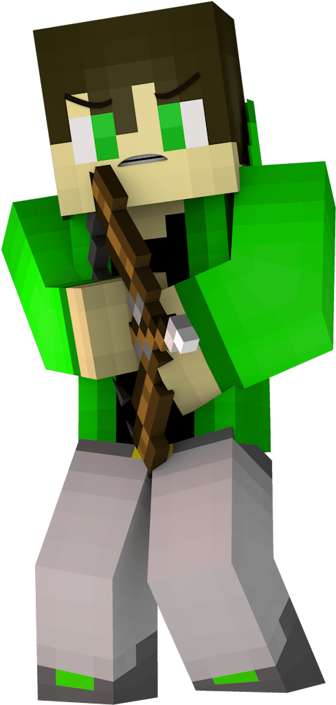 Render De Minecraft Green (1920x1080), Png Download