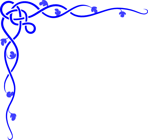 Download Blue Corner Border Design | Transparent PNG Download | SeekPNG
