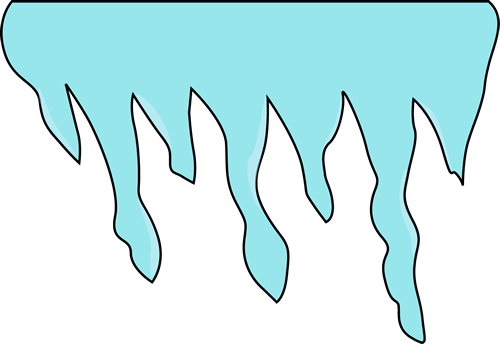 Icicle Clip Art - Icicle Cartoon (500x344), Png Download