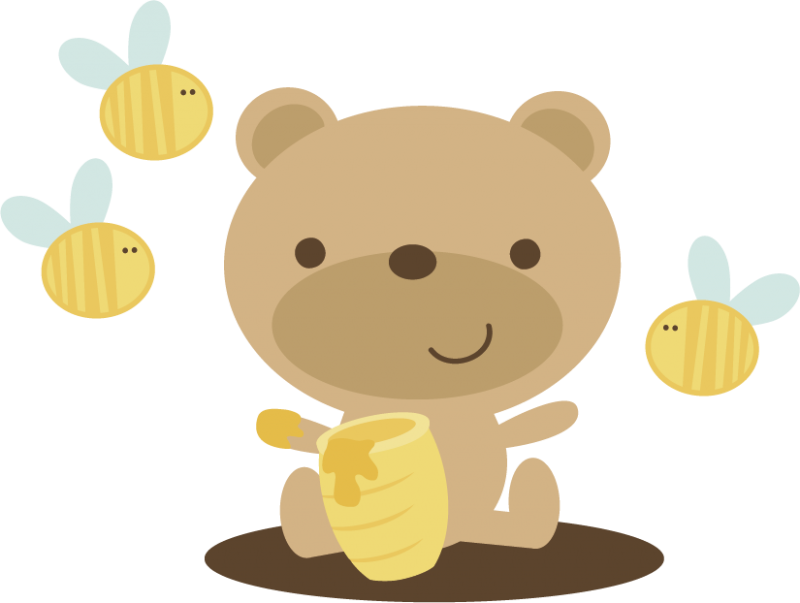 Cute Bear Images About Bear Clipart On Clipart - Bear Honey Clipart ...