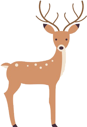 Deer Vector (650x650), Png Download