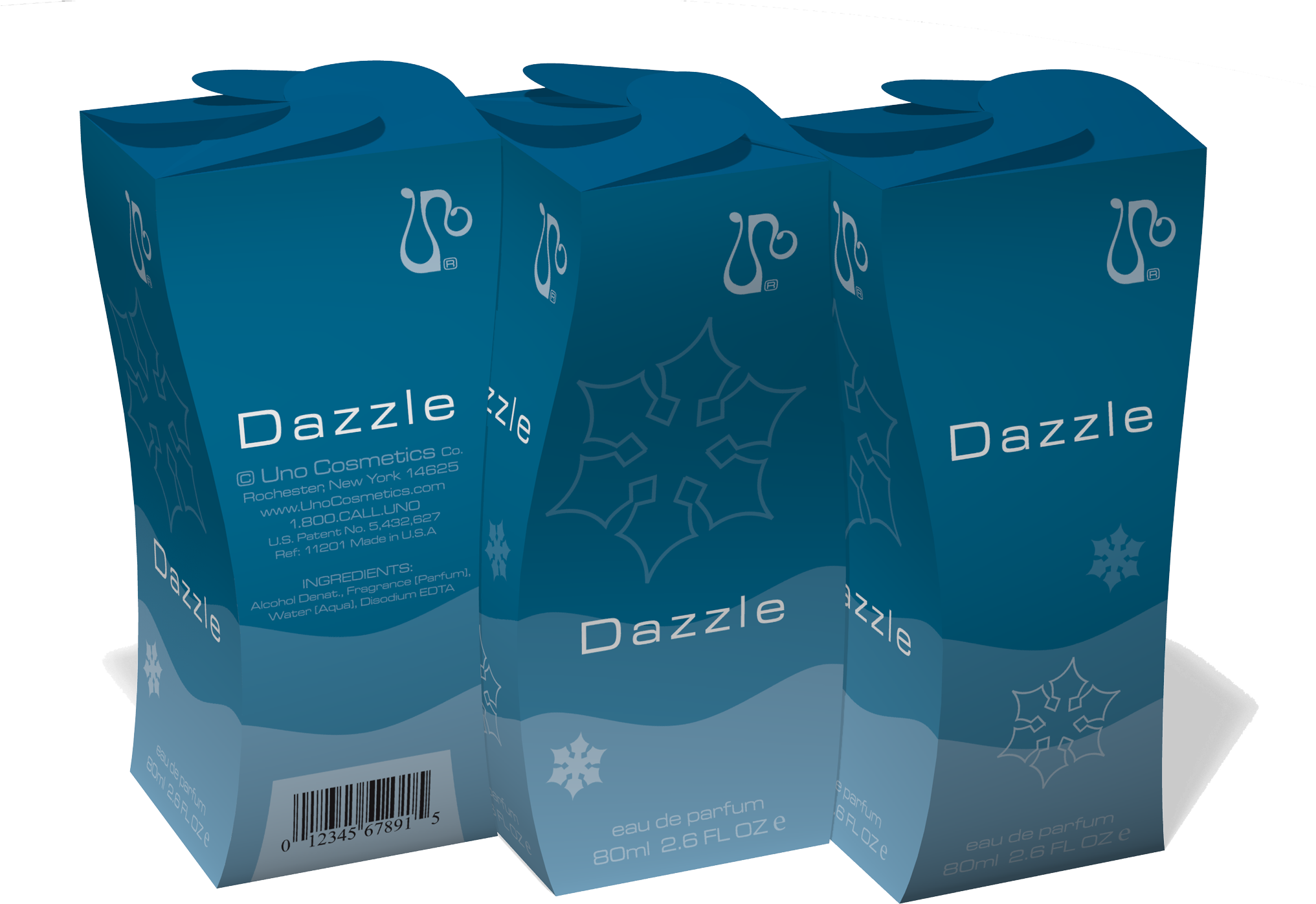 Uno Cosmetics Packaging - Packaging Design Blue (2048x1536), Png Download