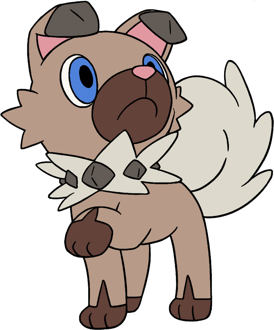 Download Rockruff Sticker - Rock Type Of Pokemon | Transparent PNG ...