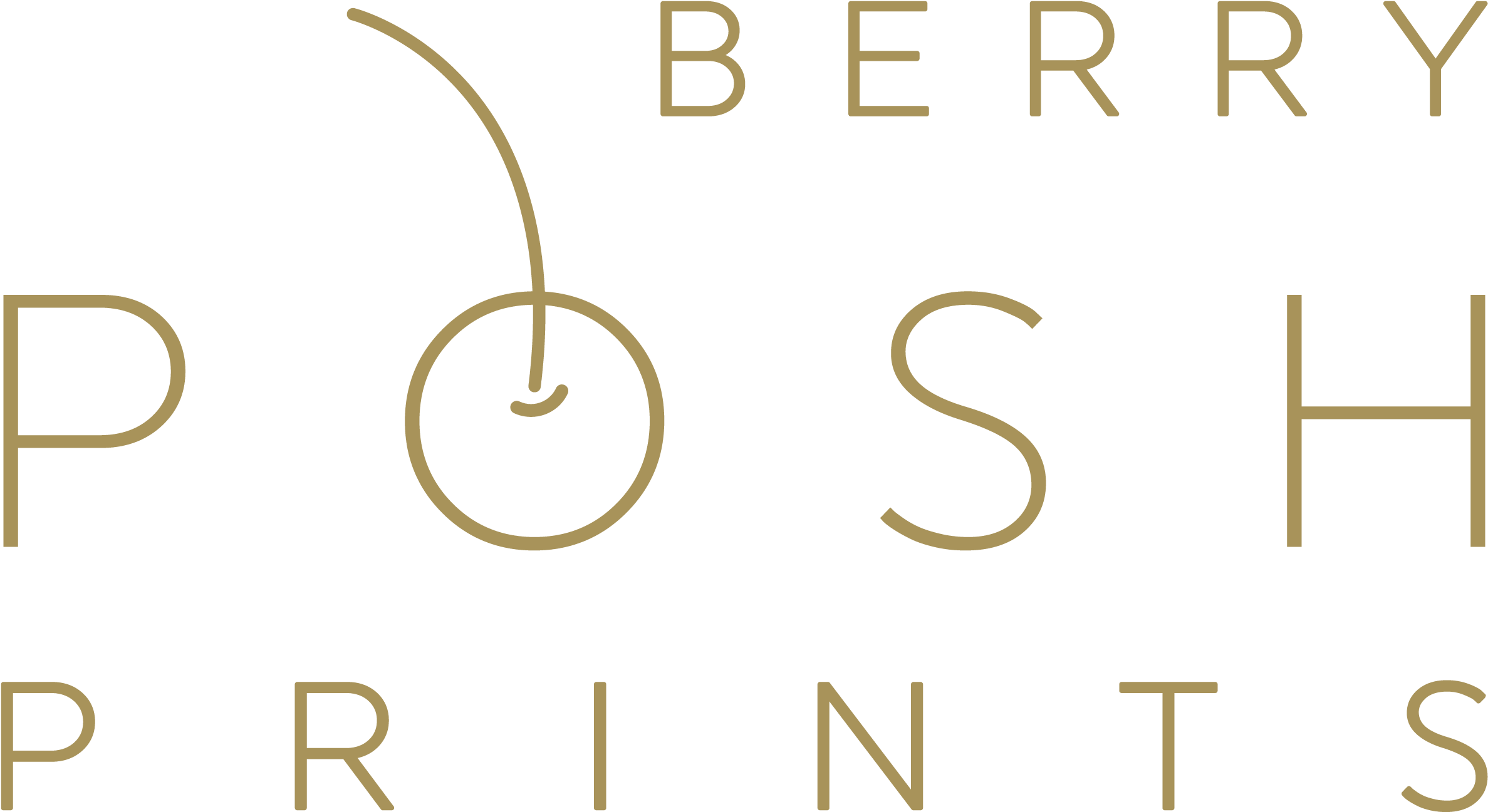 Berry Posh Co - Calligraphy (2634x1513), Png Download