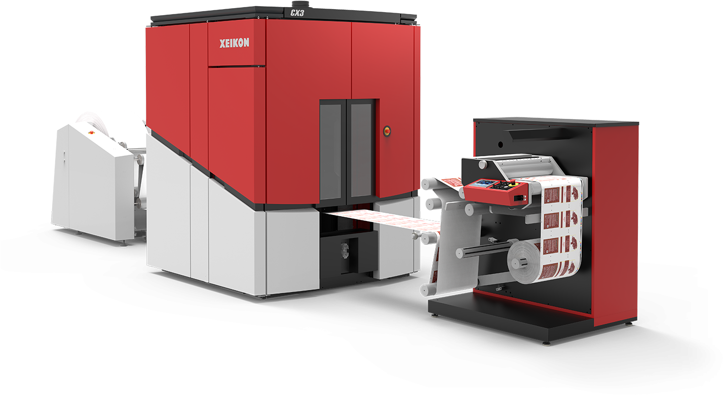 Xeikon Cx3 Digital Label Printing Press - Xeikon 3030 (1500x900), Png Download
