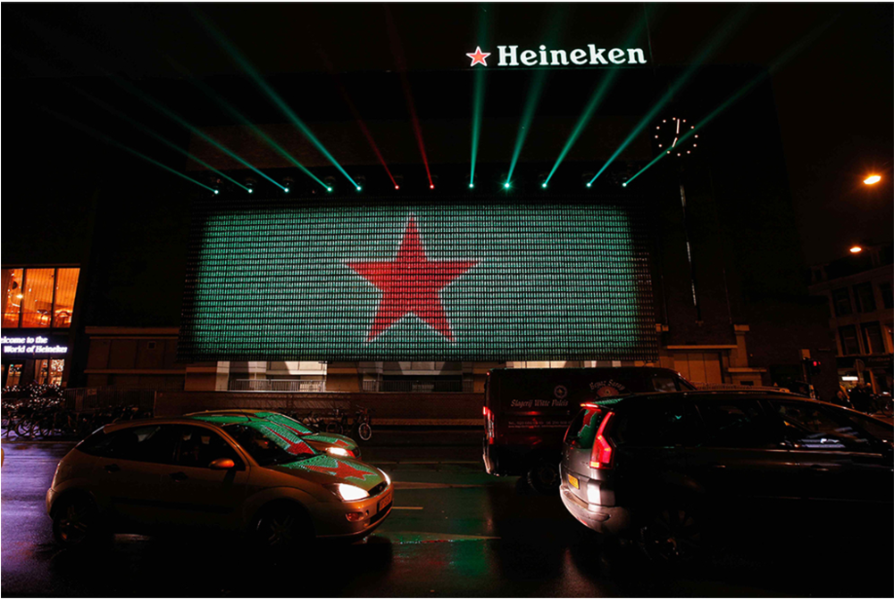 Heineken Led Bottle Wall 1 - Led Interactive Installation (1000x1000 ...