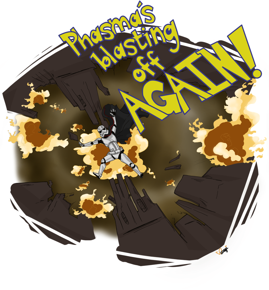 Phasma's Blasting Off Again - Illustration (943x1280), Png Download