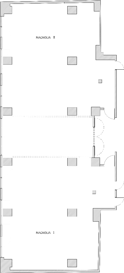 Magnolia Top View - Diagram (575x1080), Png Download