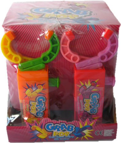 Grab Pop Fruit Flavour Lollipop With Grabber - Playset (480x640), Png ...