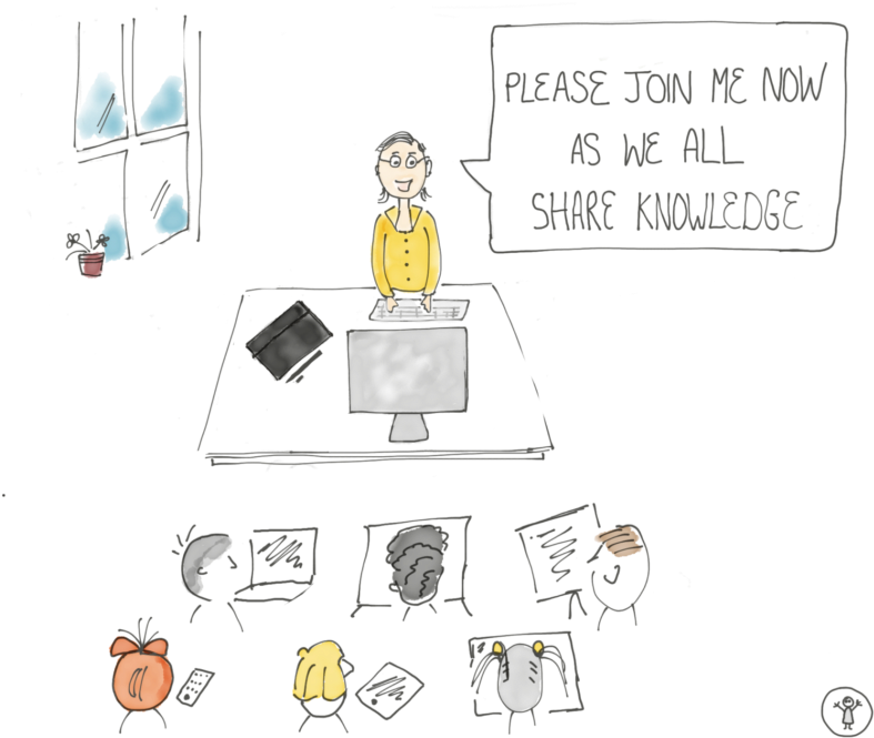 Say Boo To Collaboration And Sharing - Cartoon (1080x675), Png Download