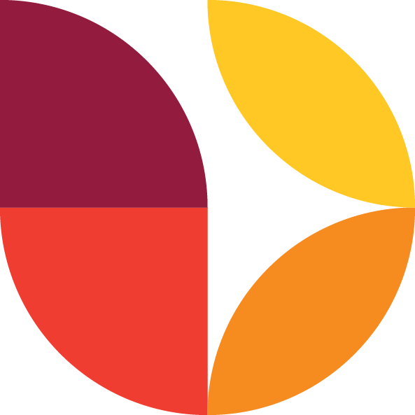 Download Red Orange Yellow Round Leaf Logo - Circle | Transparent PNG ...