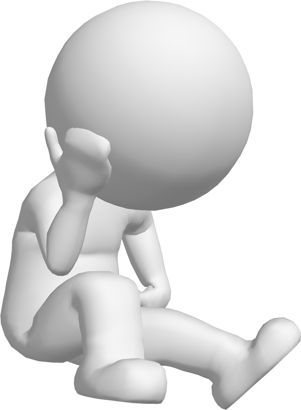 Download Man Thinking | Transparent PNG Download | SeekPNG