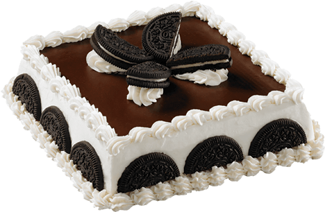 Chocolate Oreo Square Cake (600x600), Png Download