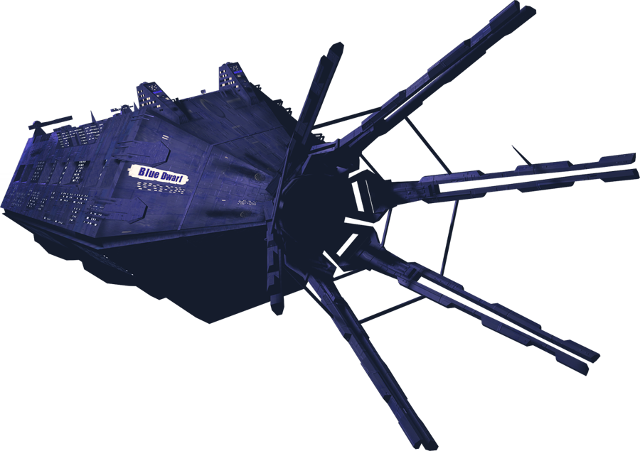 The Blue Dwarf Spaceship - Red Dwarf Blue Midget (900x635), Png Download