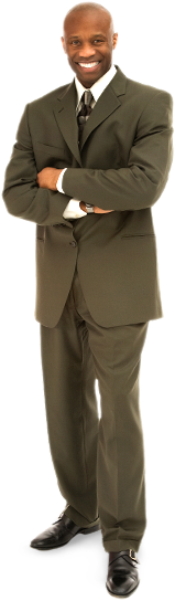 Black Businessman Png - Black Business Man Png (225x545), Png Download