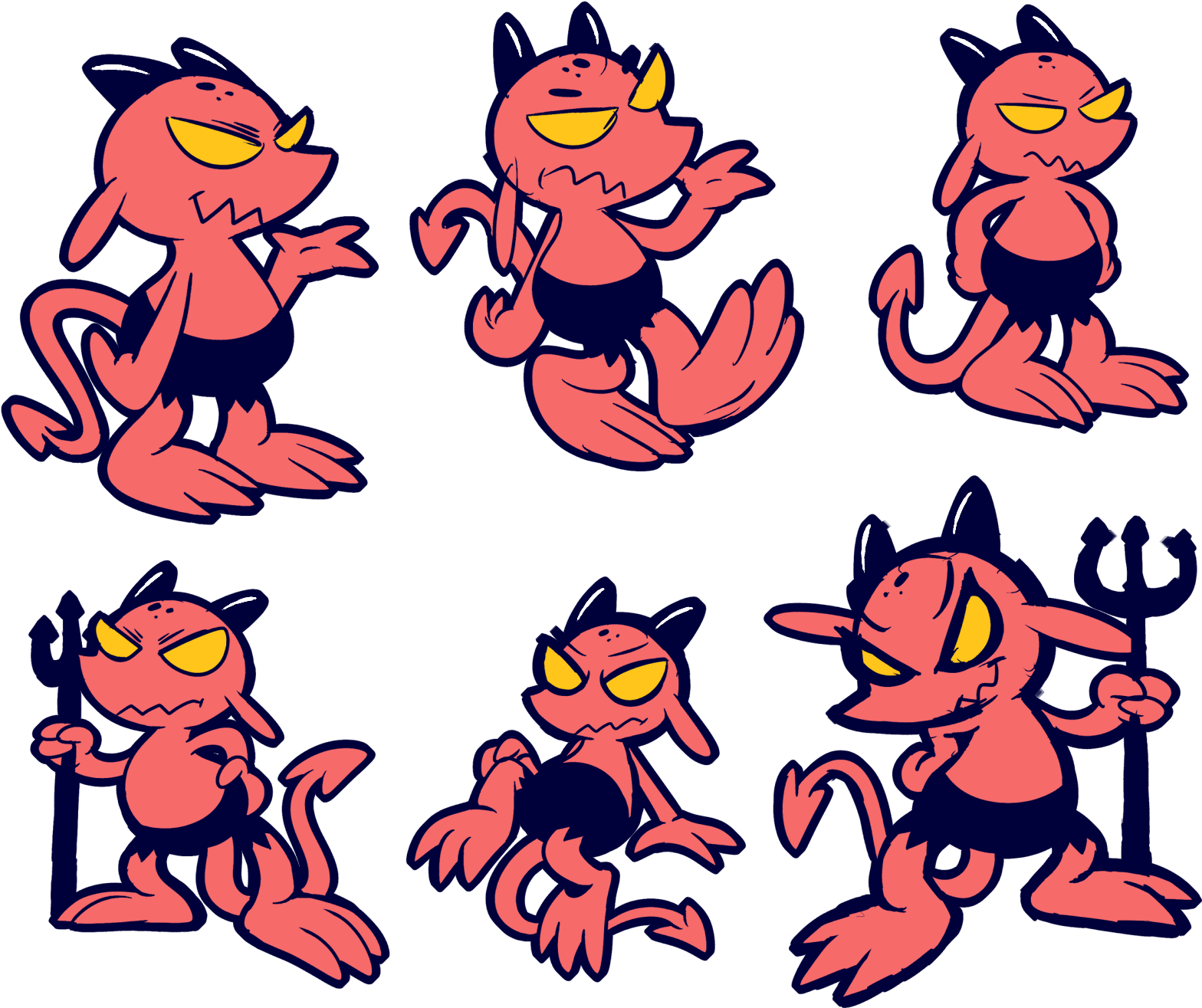 Derpy Demon - Cartoon (1769x1445), Png Download