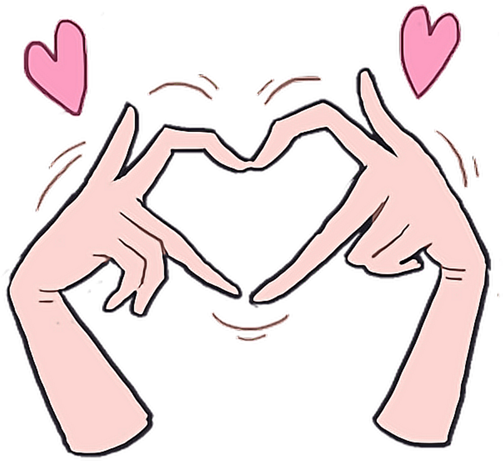 Download Love Heart Kawaii Cute Hand Hands Cartoon Anime Handpai ...