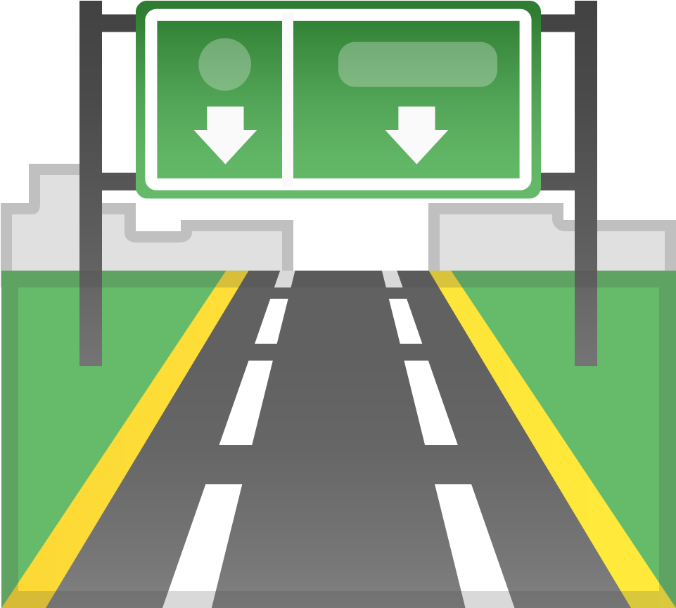 Motorway Icon - Emoji Estrada (1024x1024), Png Download