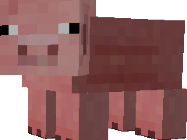 Pig Clipart Minecraft - Minecraft Pig (640x480), Png Download