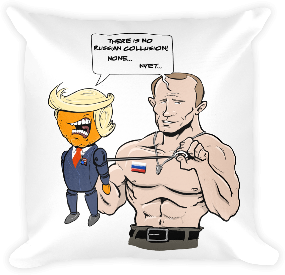 Square Pillow - Cartoon (1000x1000), Png Download