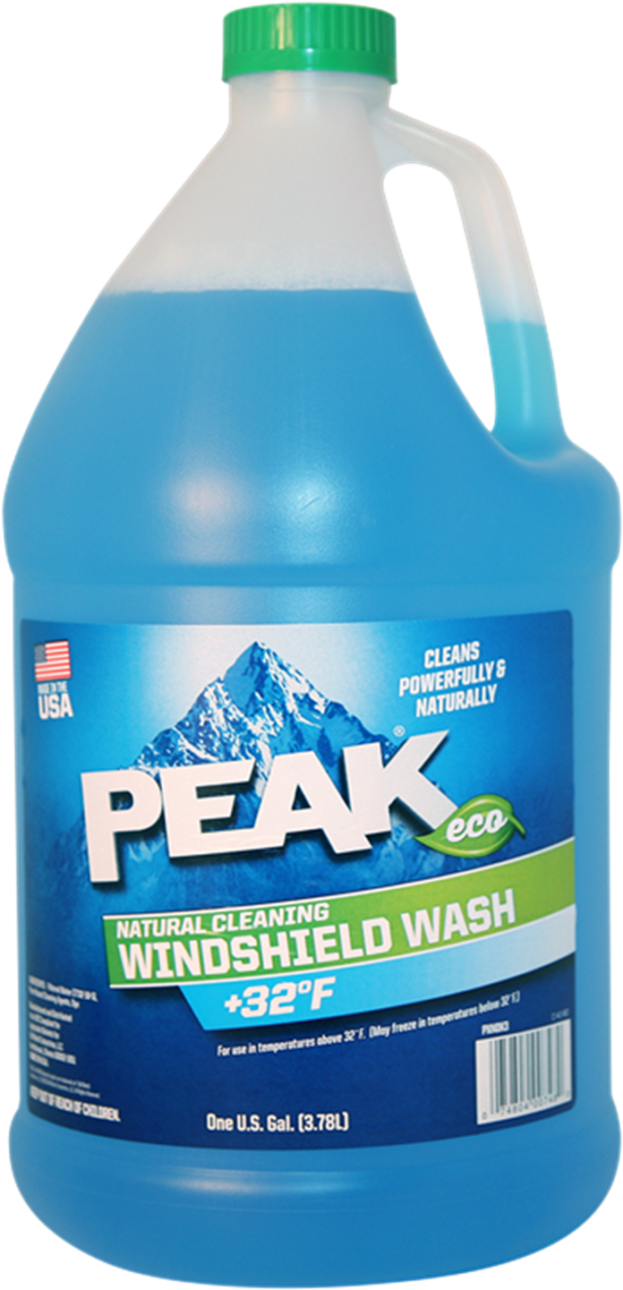 Peak Solutions, Windshield Washer Fluid 1 Gal/3 - Plastic Bottle ...