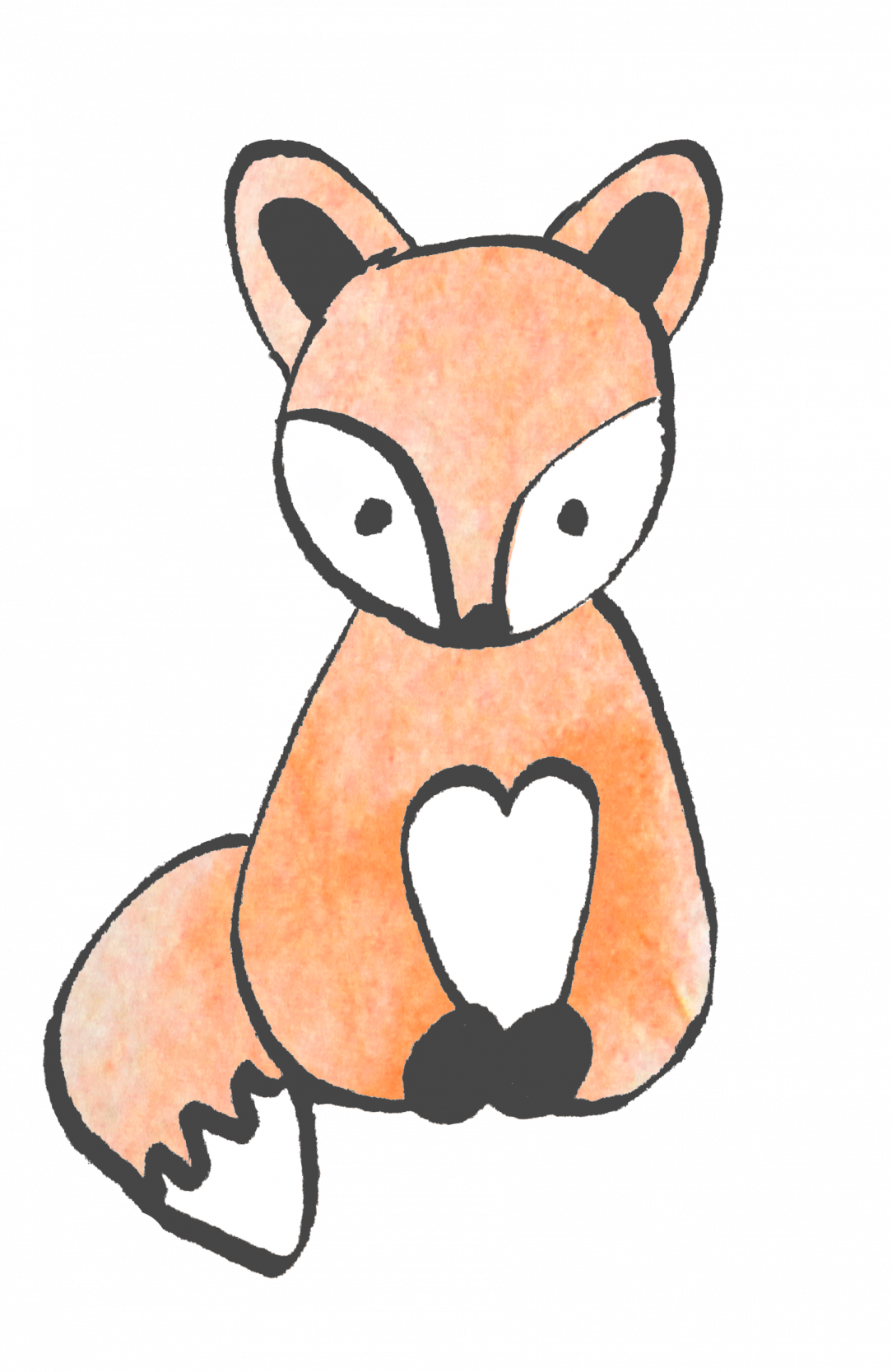 Large Size Of Simple Fennec Fox Drawing Reference Cute - Cartoon ...