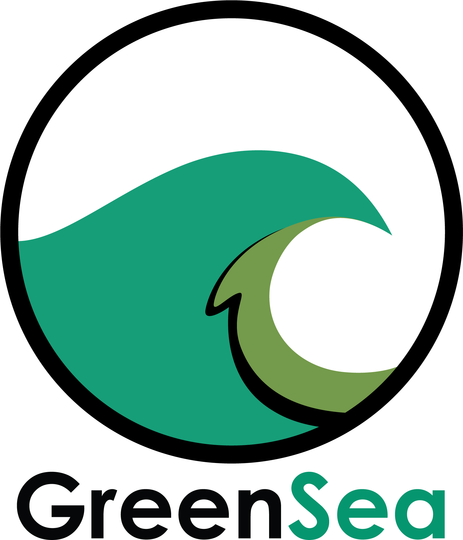 Green Sea Logo (1625x1957), Png Download