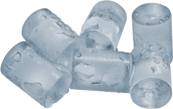 Ice Shapes - Nugget Ice Cube (650x650), Png Download