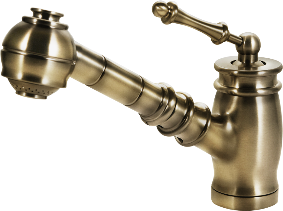 Scepter Pull Out Traditional Solid Brass Kitchen Faucet - Tap ...