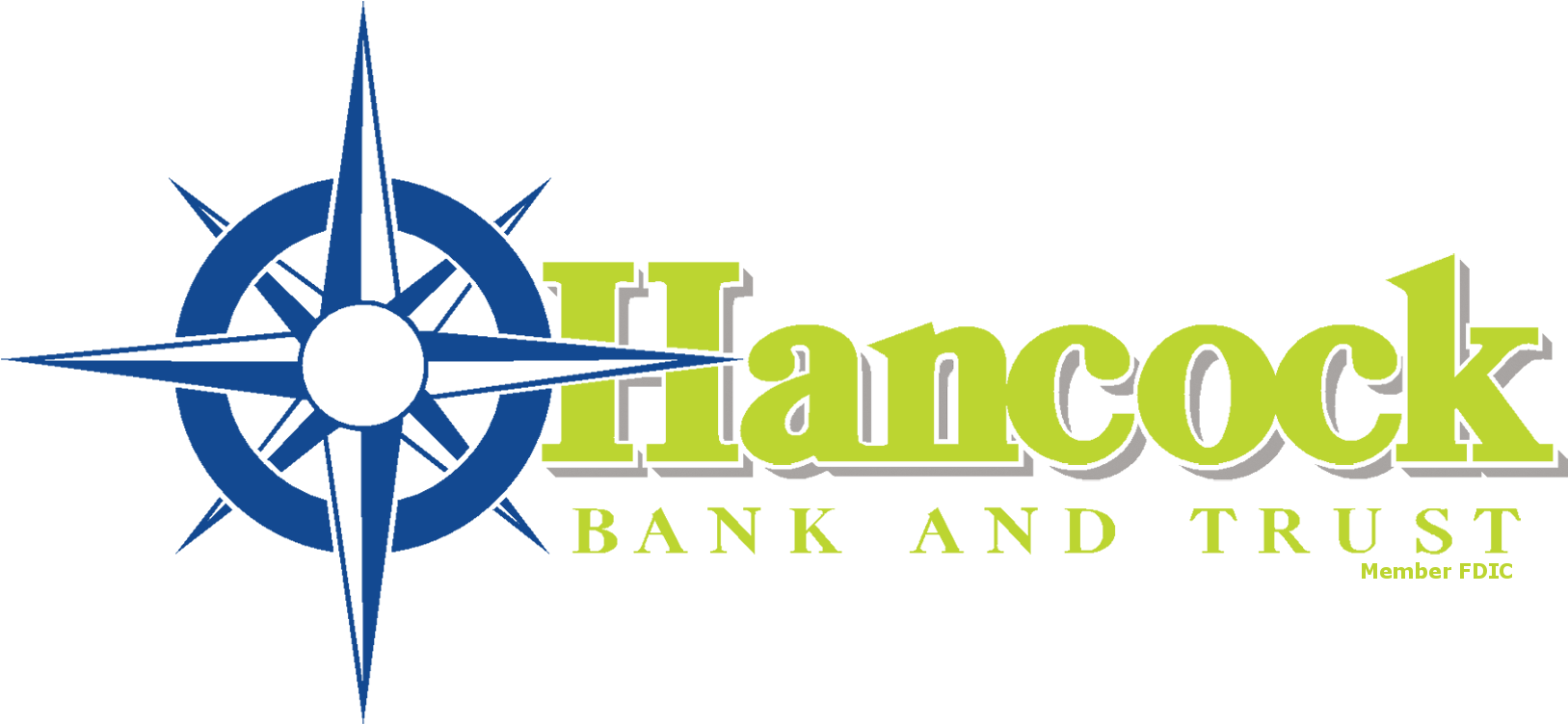 Hancock Bank And Trust (1800x944), Png Download