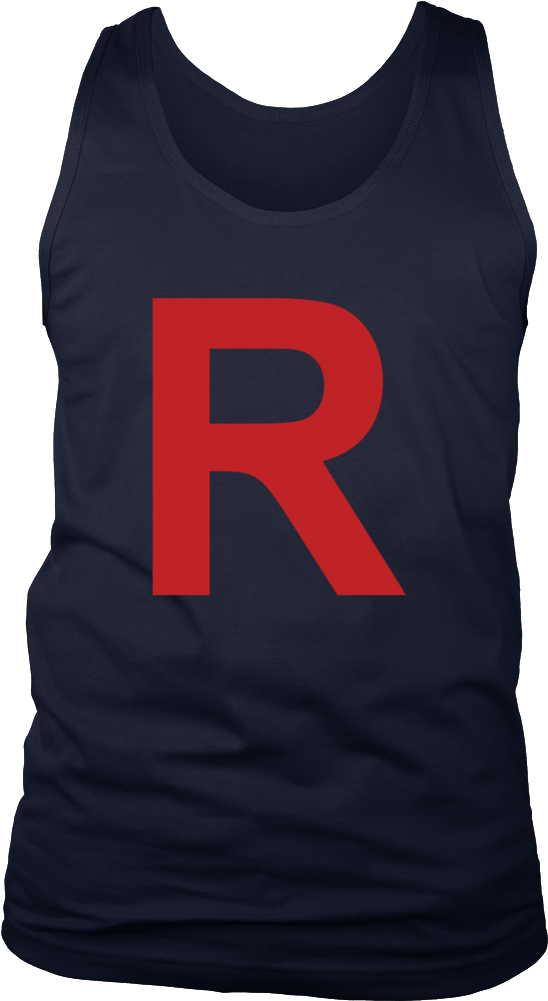 Download Pokemon Team Rocket "r" Shirt - Active Tank | Transparent PNG ...