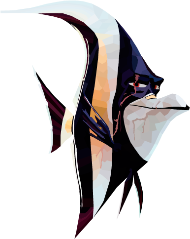 Finding Nemo Characters Png - Gill From Finding Nemo (500x500), Png ...