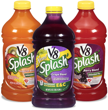 Download V8 Splash - V8 Splash 64 Oz | Transparent PNG Download | SeekPNG