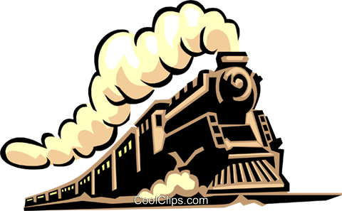 Steam Train Royalty Free Vector Clip Art Illustration - Steam Train ...