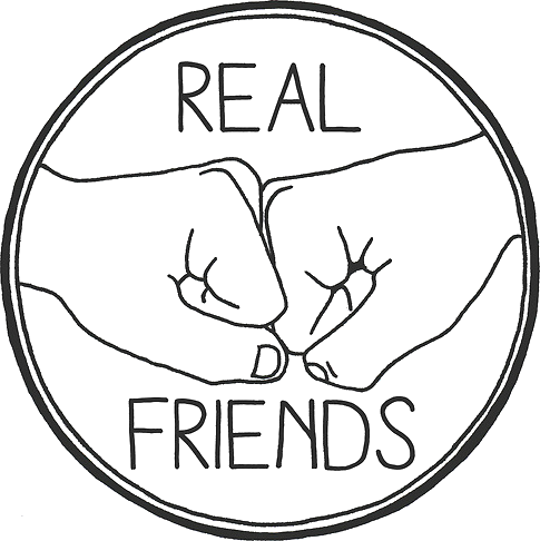 Friends Transparent Tumblr - Real Friends Logo (485x486), Png Download