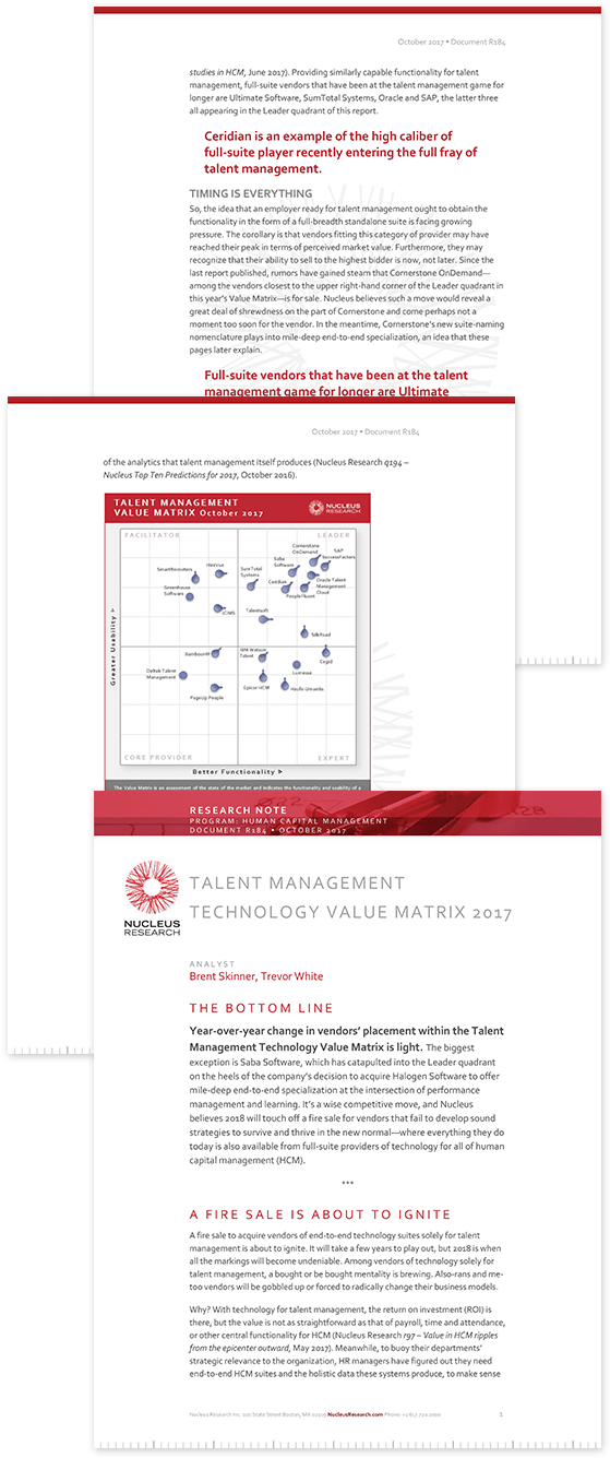 Talent Management Technology Value Matrix 2017 By Nucleus (600x1400 ...