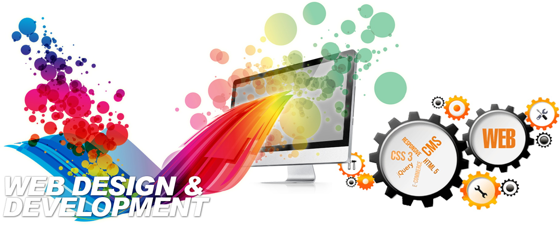 Web-design - Web Designing & Development (1876x802), Png Download