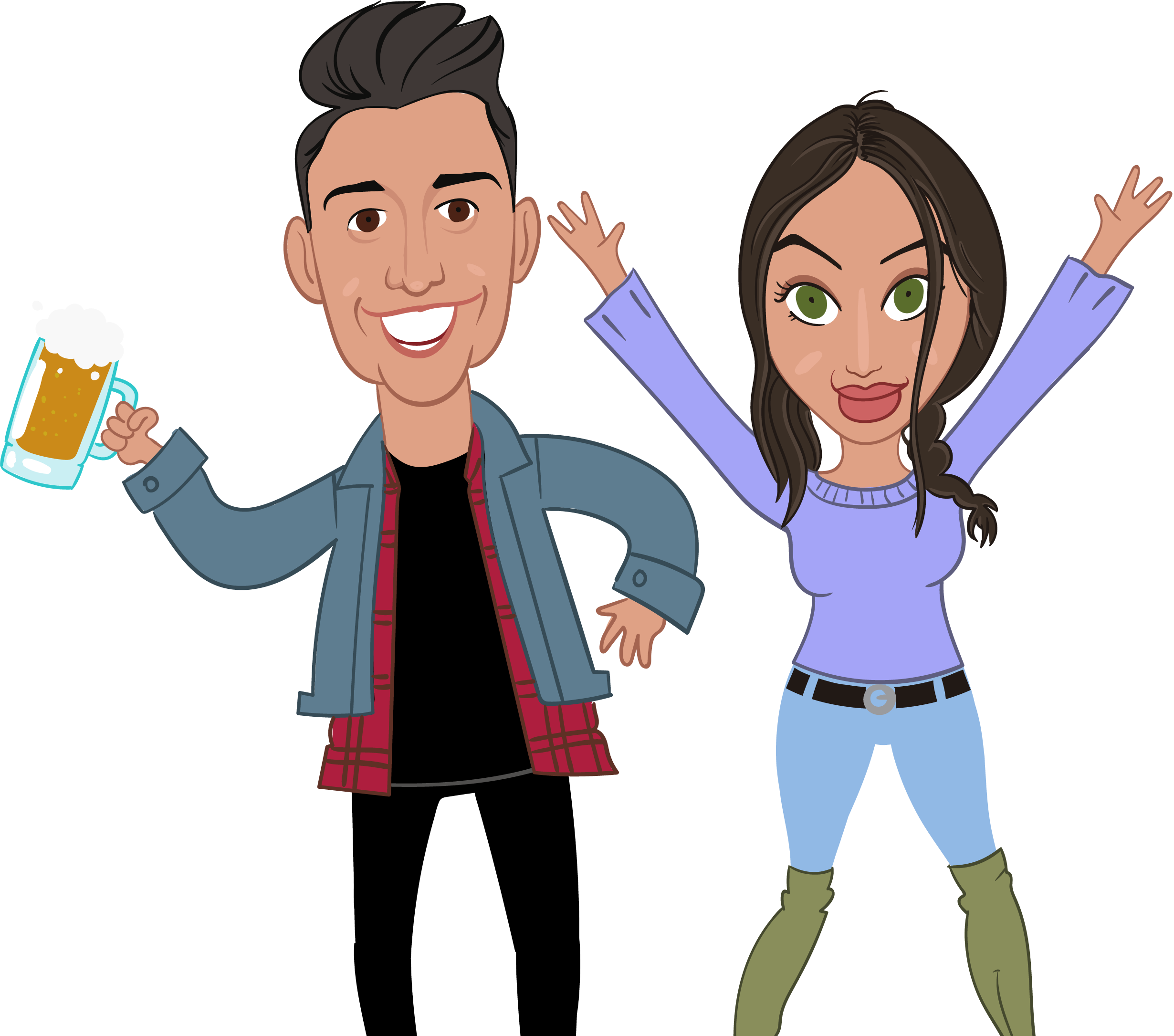Personalised Drawings Created From Your Photos - Cartoon (2460x2171 ...