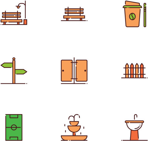 Park (600x564), Png Download