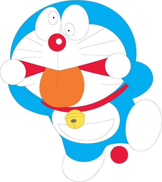 Photobucket - Cartoon Face Doraemon (618x693), Png Download