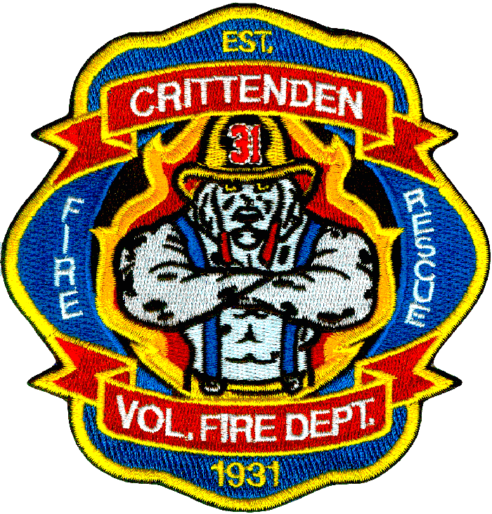 Critterden Volunteer Fire & Rescue - Emblem (700x732), Png Download