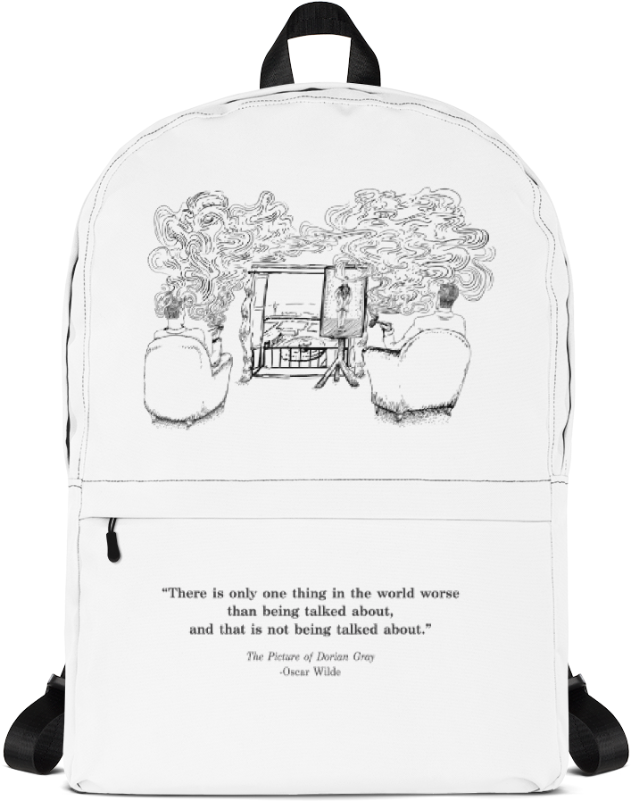 Bookbag Dorian Gray Writt (1000x1000), Png Download